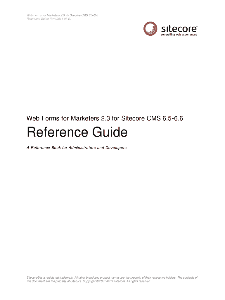 Fillable Online 3 for Sitecore CMS 6 Fax Email Print - pdfFiller