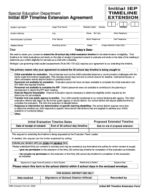 Fillable Online misd Initial IEP - misd Fax Email Print - pdfFiller
