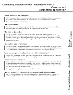 Fillable Online Community Ambulance Cover - Form & Info sheet 7 Fax ...