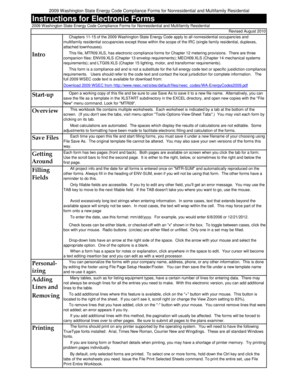 Fillable Online neec 2009 Washington State Energy Code Compliance Forms ...