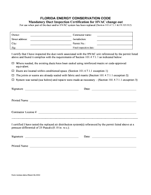 Fillable Online Form 420 for glitch on Tested ducts Fax Email Print ...