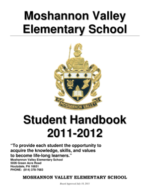 Fillable Online movalley schoolwires Moshannon Valley Elementary School ...