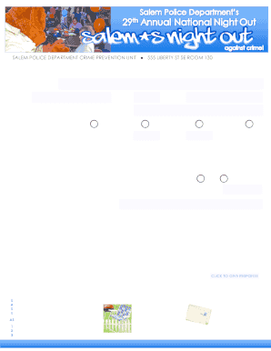 Fillable Online cityofsalem Tuesday, august 7, 2012 block party registration form - City of ...