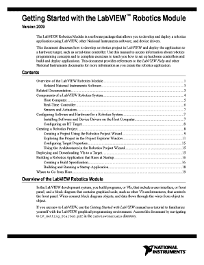 Fillable Online labview robotics module form Fax Email Print - pdfFiller