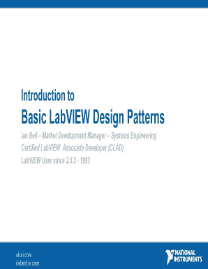 Fillable Online Basic LabVIEW Design Patterns Fax Email Print - pdfFiller