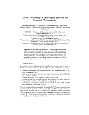Fillable Online larkc Urban Computing: a challenging problem for Semantic ... - LarKC - larkc ...