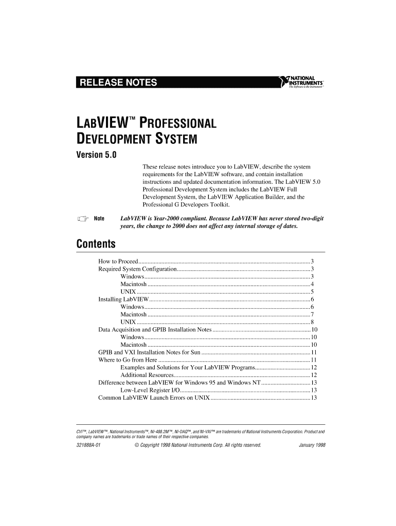 Fillable Online LABVIEW PROFESSIONAL Fax Email Print - pdfFiller