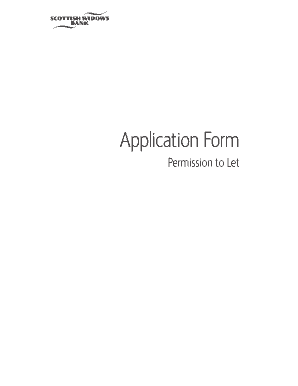 Scottish Widows Consent To Let - Fill Online, Printable, Fillable, Blank | pdfFiller