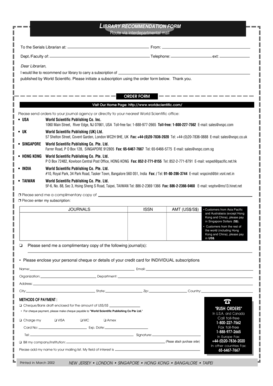 Fillable Online Print our journal order form Fax Email Print - pdfFiller