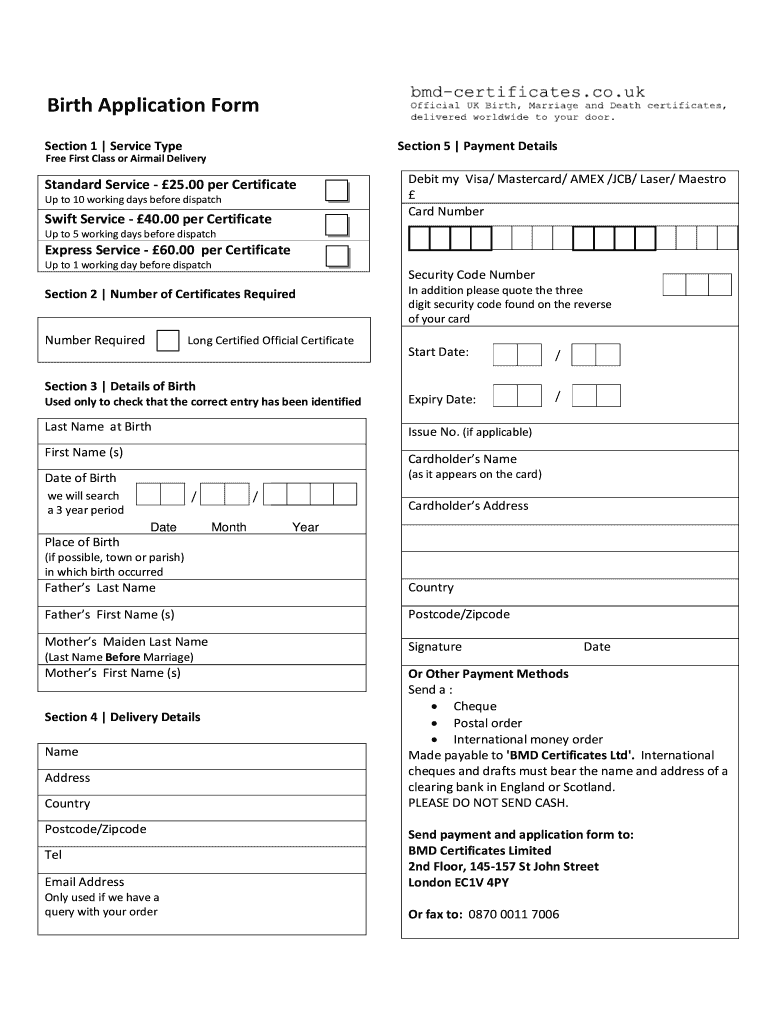 Birth Certificate Template Fill Online Printable Fillable Blank 