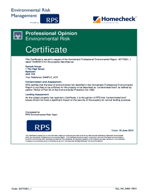 Fillable Online Certificate - Landmark Fax Email Print - pdfFiller