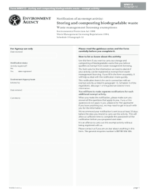 Fillable Online Form WMX12 storing and composting biodegradable waste ...
