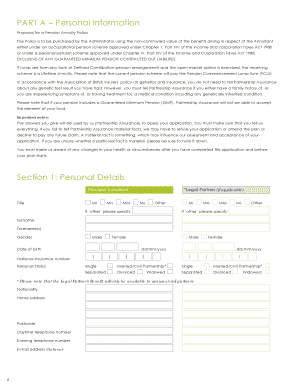 Fillable Online Pension Annuity Application - Annuity Discount ...