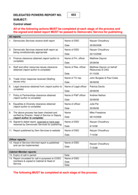 Fillable Online Provision of a back office notice (Public Report ...