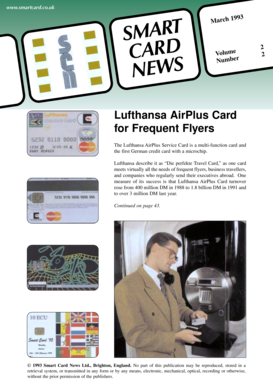 Fillable Online uk MART S CAR D EWS N 993 March 1 Volume Number ...