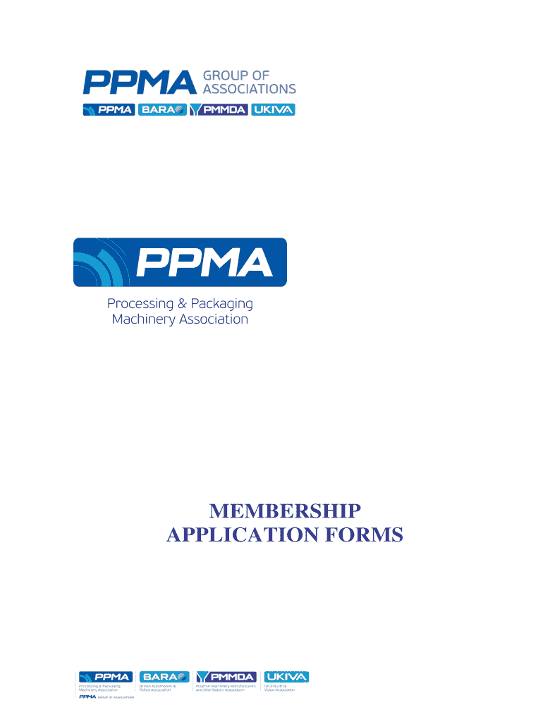 Fillable Online Download full membership application forms - PPMA Fax ...