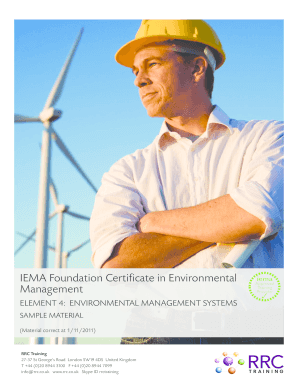 Fillable Online IEMA Foundation Certificate in Environmental Fax Email ...