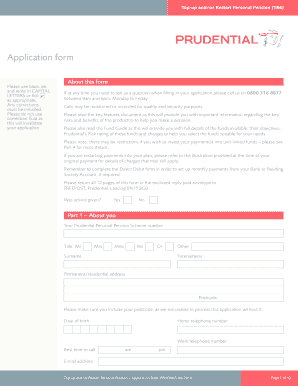 Fillable Online Top-up Form - Prudential UK Fax Email Print - pdfFiller