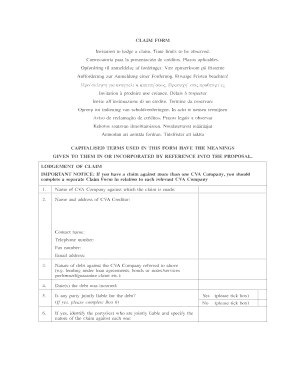 Fillable Online TXU Claim Form 11 Mar 2005 Fax Email Print - pdfFiller