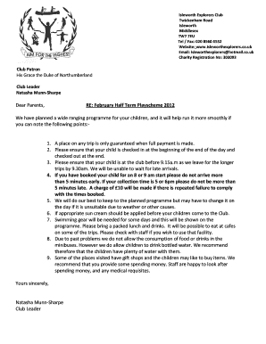 Fillable Online Booking Form February 2012 - Isleworth Explorers Fax ...