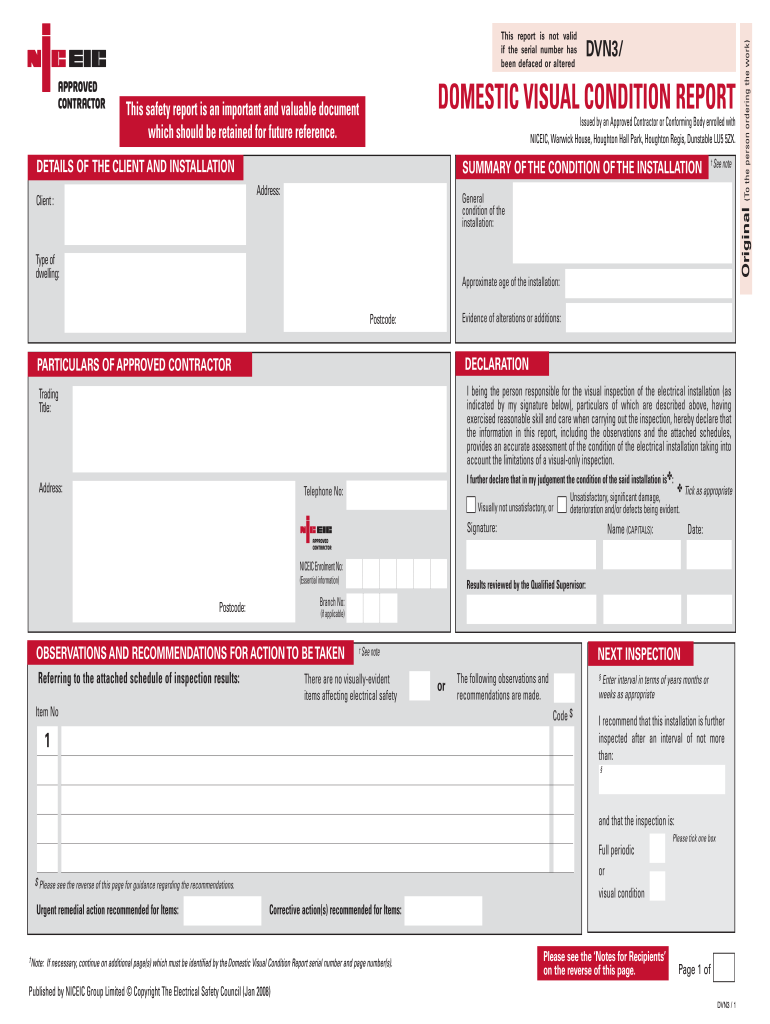 Electrical Inspection Report Template 2020 2021 Fill And Sign 