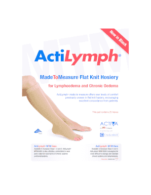 Fillable Online ActiLymph MTM Form (M391 V2.4 September ... - Activa ...