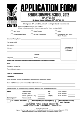 Fillable Online Senior Summer School Application Form.docx Fax Email ...