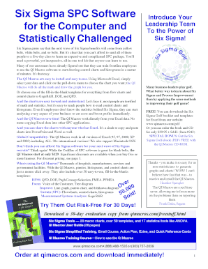 Fillable Online Six Sigma Catalog Fax Email Print - pdfFiller