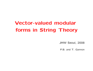 Fillable Online elmfiz elte Vector-valued modular forms in String Theory - elmfiz elte Fax Email ...