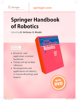 Fillable Online Springer Handbook of Robotics - FTP Directory Listing ...