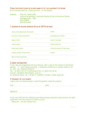 Fillable Online Print this and add this filled-out-form to the sample ...