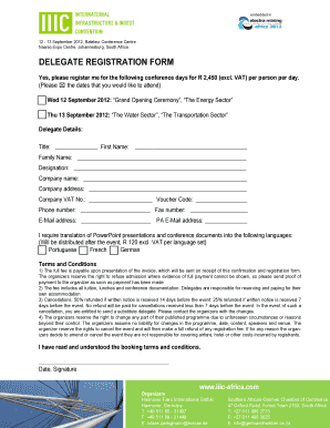 Fillable Online IIIC Registration Form Fax Email Print - pdfFiller