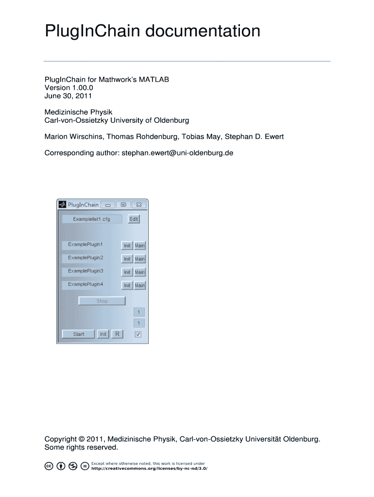 Fillable Online PlugInChain for Mathwork’s MATLAB Fax Email Print ...
