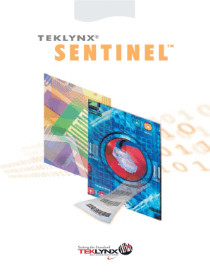 Remplissable En Ligne SENTINEL S/10 Guide administrateur - TEKLYNX Fax ...