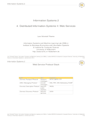 Fillable Online Information Systems 2 4. Distributed Information ...