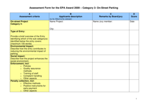 Fillable Online Assessment Form for the EPA Award 2009 Category 3 ...