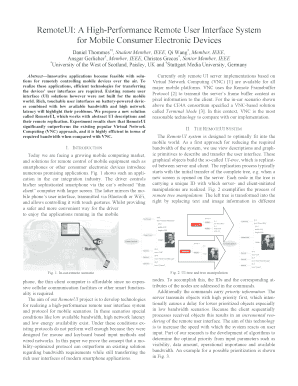 Fillable Online report on remote user interfacehigh performance remote ...
