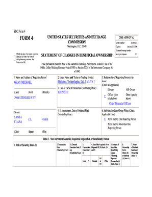 Fillable Online mayafiles tase co SEC Form 4 UNITED STATES SECURITIES ...