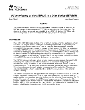 Fillable Online gaw 24xx msp430 form Fax Email Print - pdfFiller