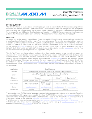 Fillable Online using onewireviewer form Fax Email Print - pdfFiller