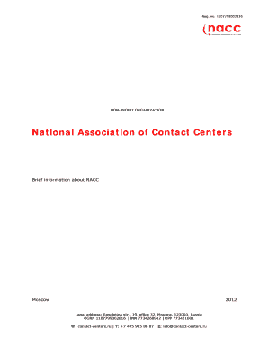 Fillable Online contact-centers !!!!ABOUT NACC (package for entering) EN - contact-centers Fax ...