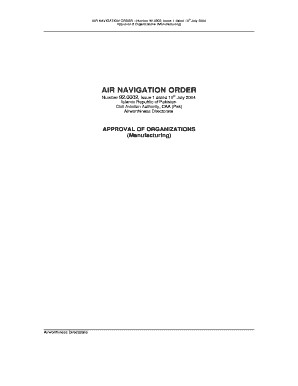 AIR NAVIGATION ORDER - Ultralight & Sport Flying Club, Pakistan - Fill ...