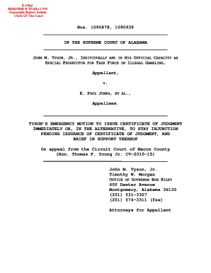 Nos. 1090878, 1090939 IN THE SUPREME COURT OF ... - AL.com - Fill and ...