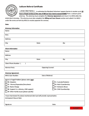 Fillable Online formrouter Judicare Referral Certificate - Formrouter ...