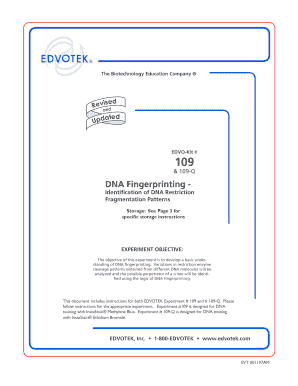 Fillable Online DNA Fingerprinting by Restriction Enzyme Patterns ...