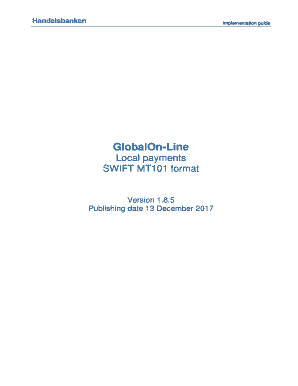 Fillable Online How Corporations use the SWIFT MT101 Request for ...