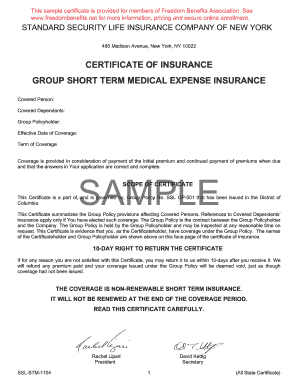 Fillable Online Secure STM - Standard Security Life Insurance Company ...