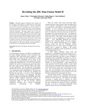 Fillable Online Revisiting the JDL Data Fusion Model II - Information Fusion 2004 Fax Email ...