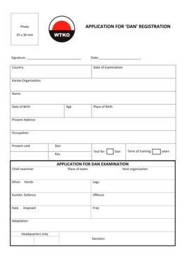 Shotokan Karate Associations Exams Applications - Fill Online ...