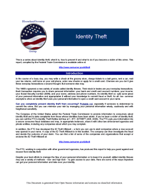 ftc identity theft report Forms and Templates - Fillable & Printable ...